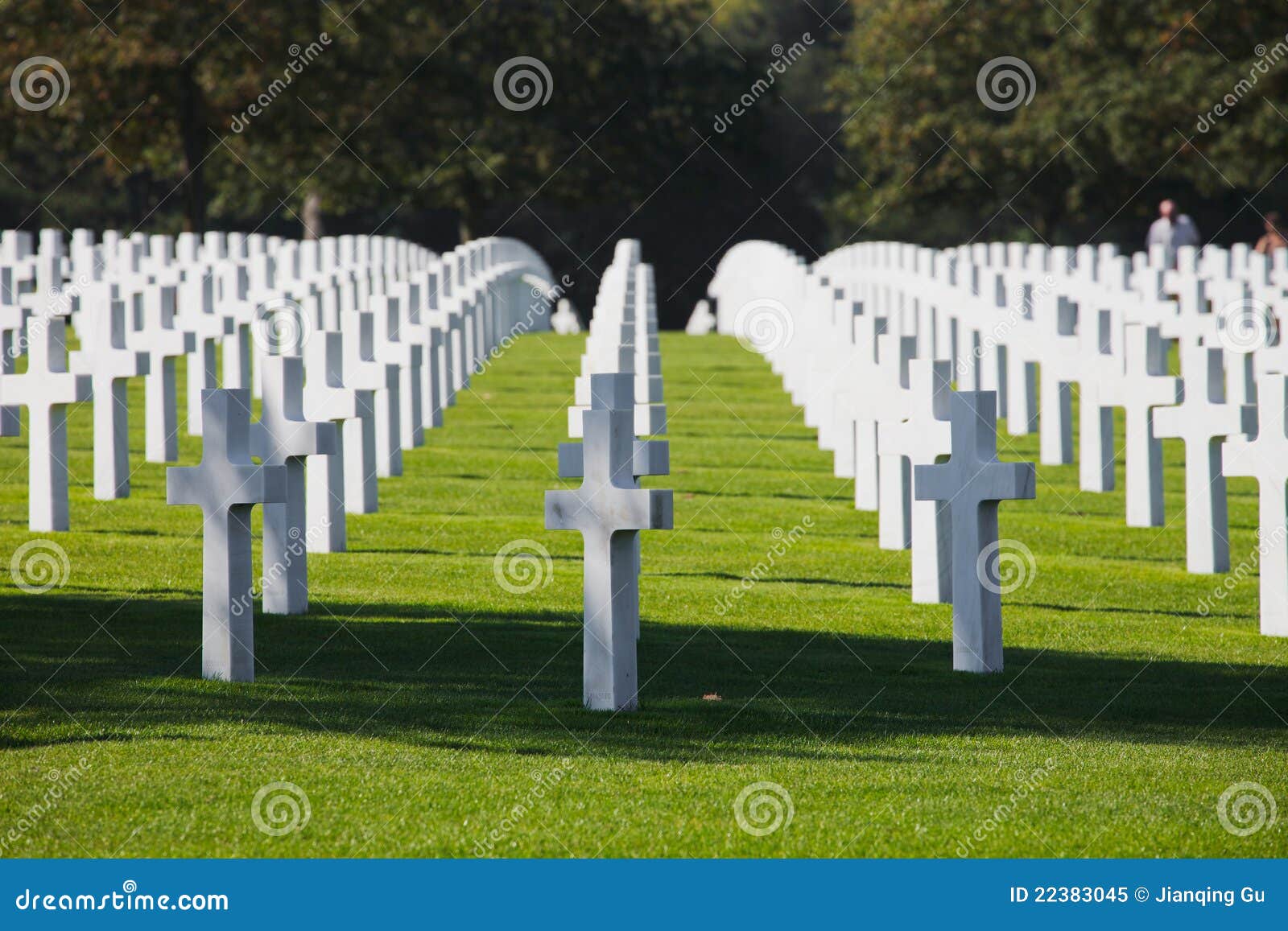 De Amerikaanse Begraafplaats Van Normandië Stock Afbeelding - Image of ...