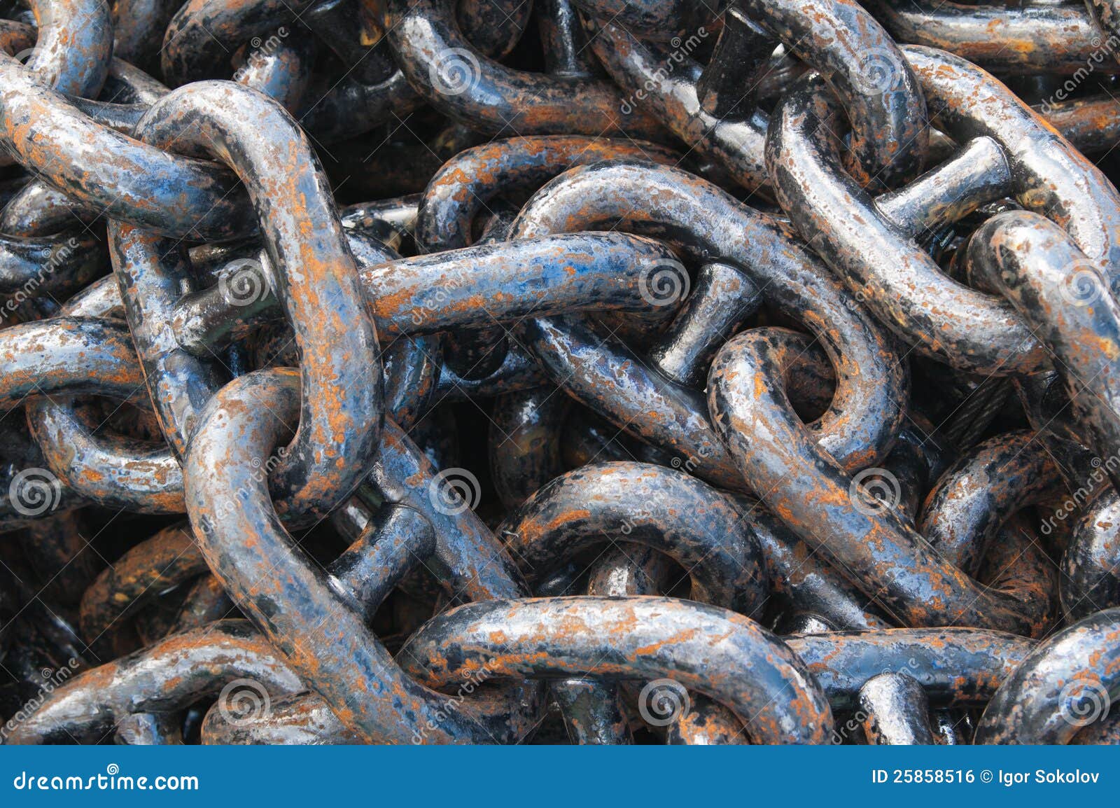 De Anker Ketting, Sluit Omhoog Stock Foto - Image of groot, bouw: 25858516