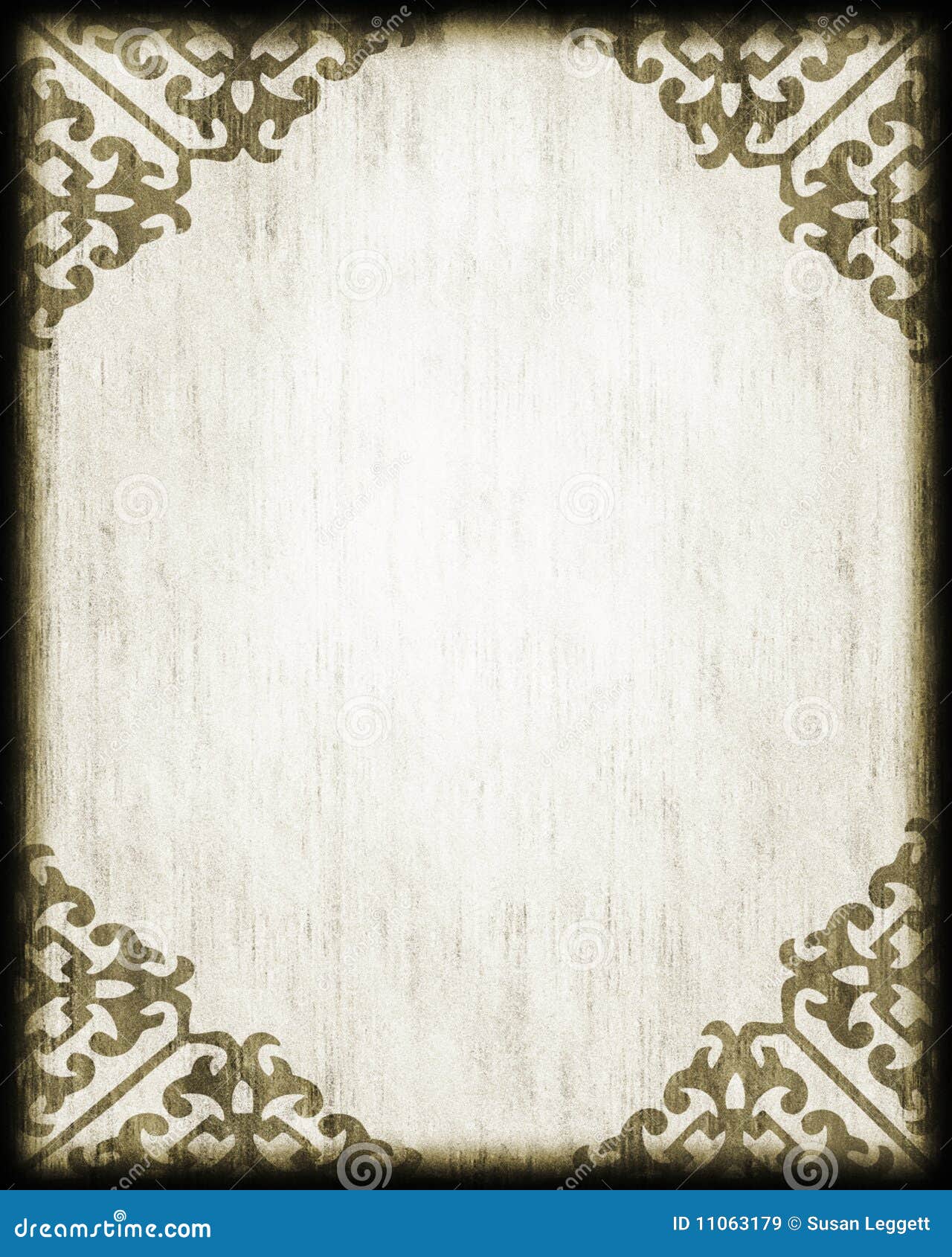 De Antieke Hoeken Van Het Kant Van Het Document Van De Stijl Stock ...