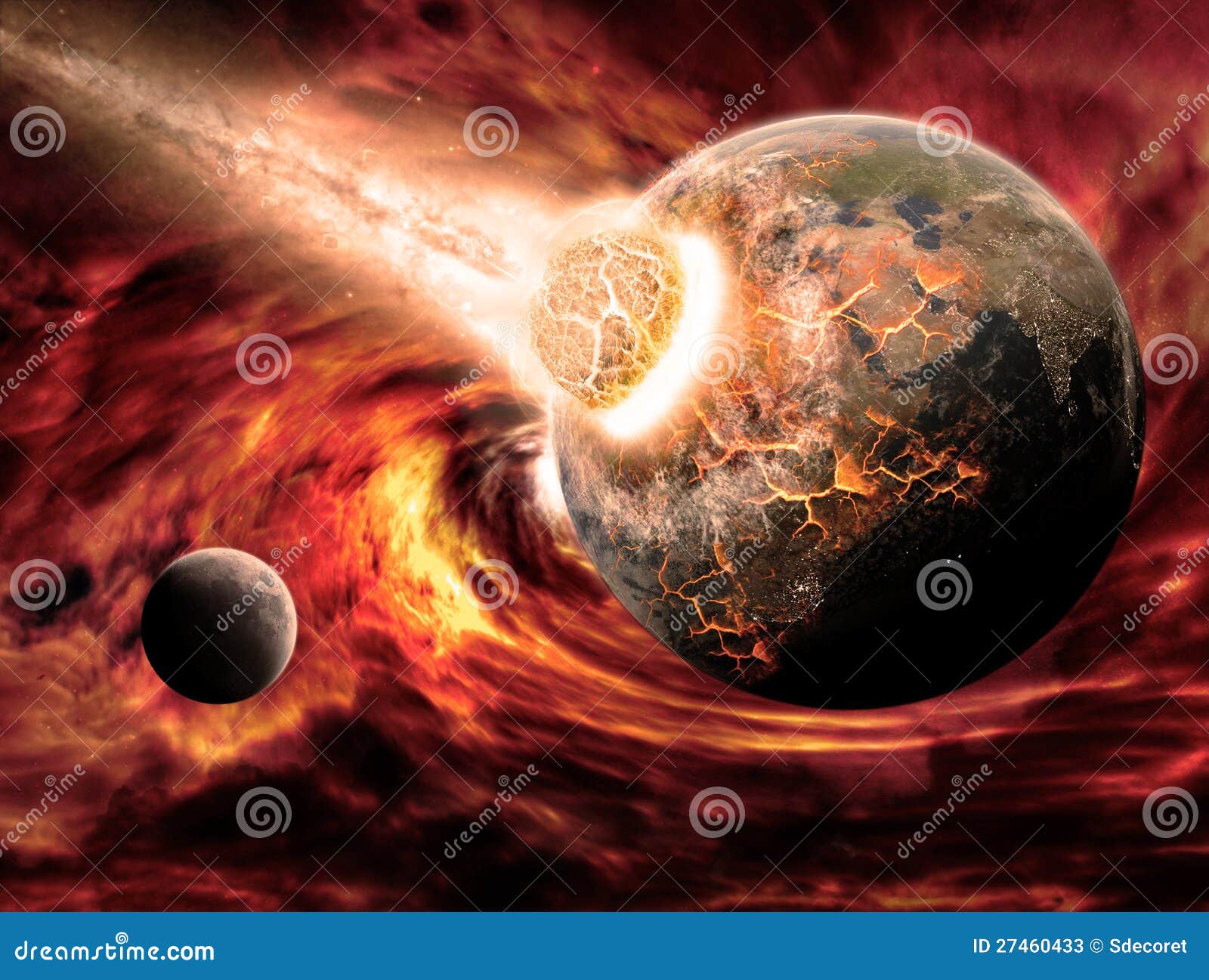 De Apocalyps van de aarde stock illustratie. Illustration of fantasie ...