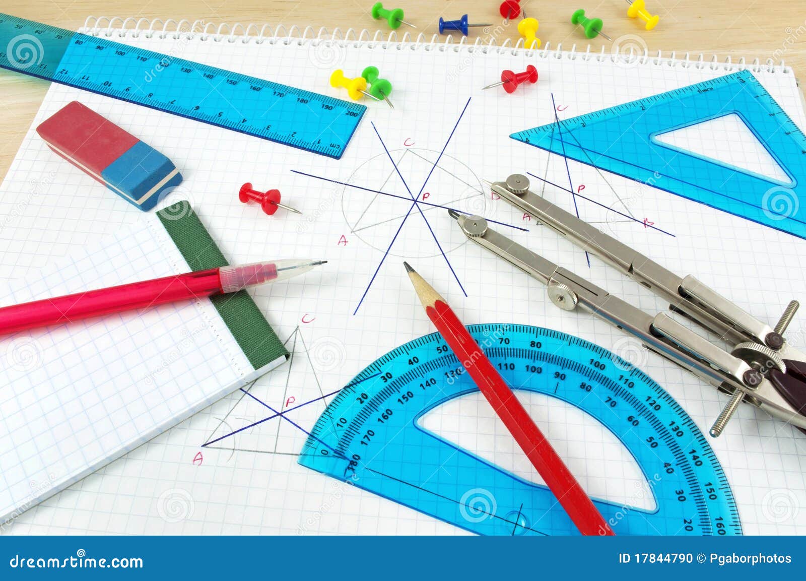 De Apparatuur Van De Meetkunde Stock Foto - Image of vertegenwoordiging ...