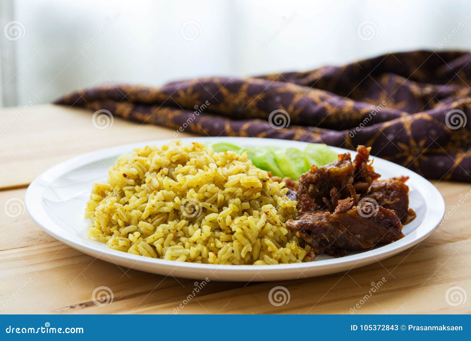 De Arabische Rijst Van Het Halalvoedsel Stock Afbeelding - Image of ...
