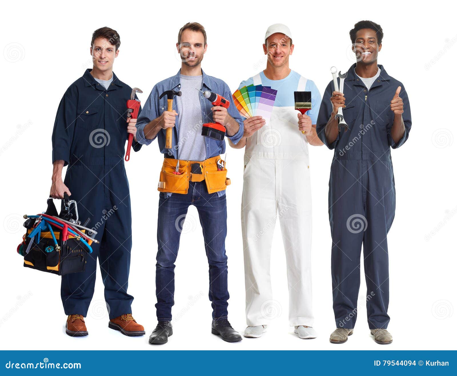 De Arbeiders Groeperen Zich Stock Foto - Image of kaukasisch, vernieuw ...