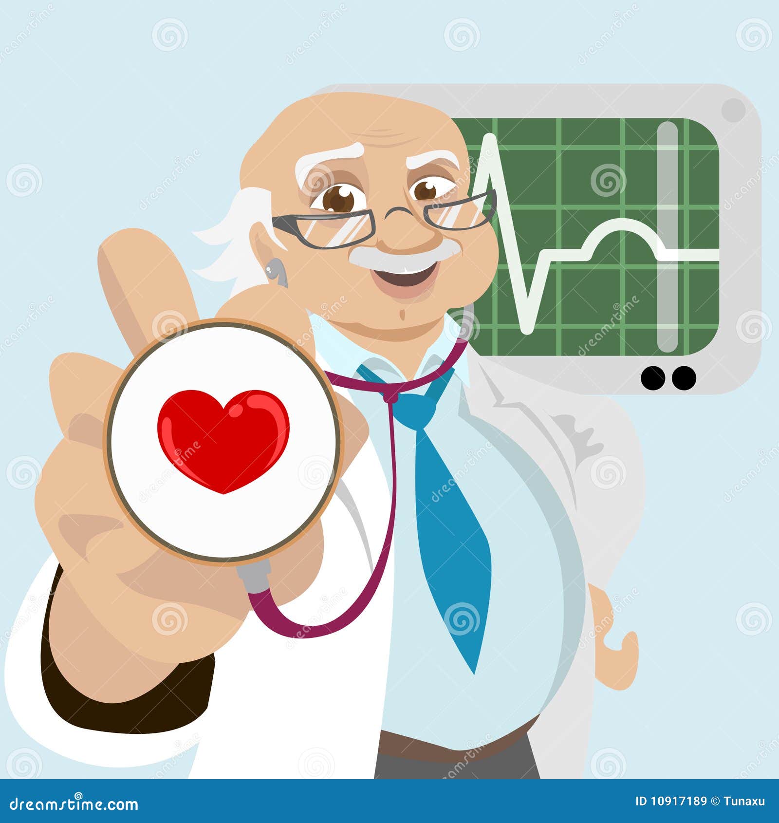 De arts van de oom vector illustratie. Illustration of kliniek - 10917189