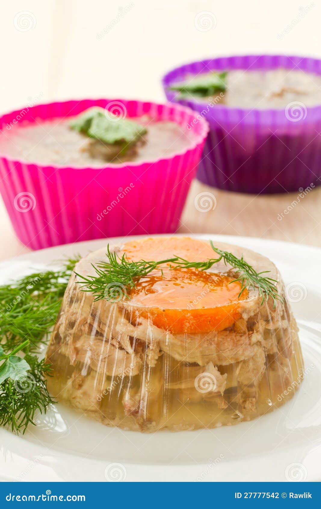 De aspic van het vlees stock foto. Image of delicatesse - 27777542