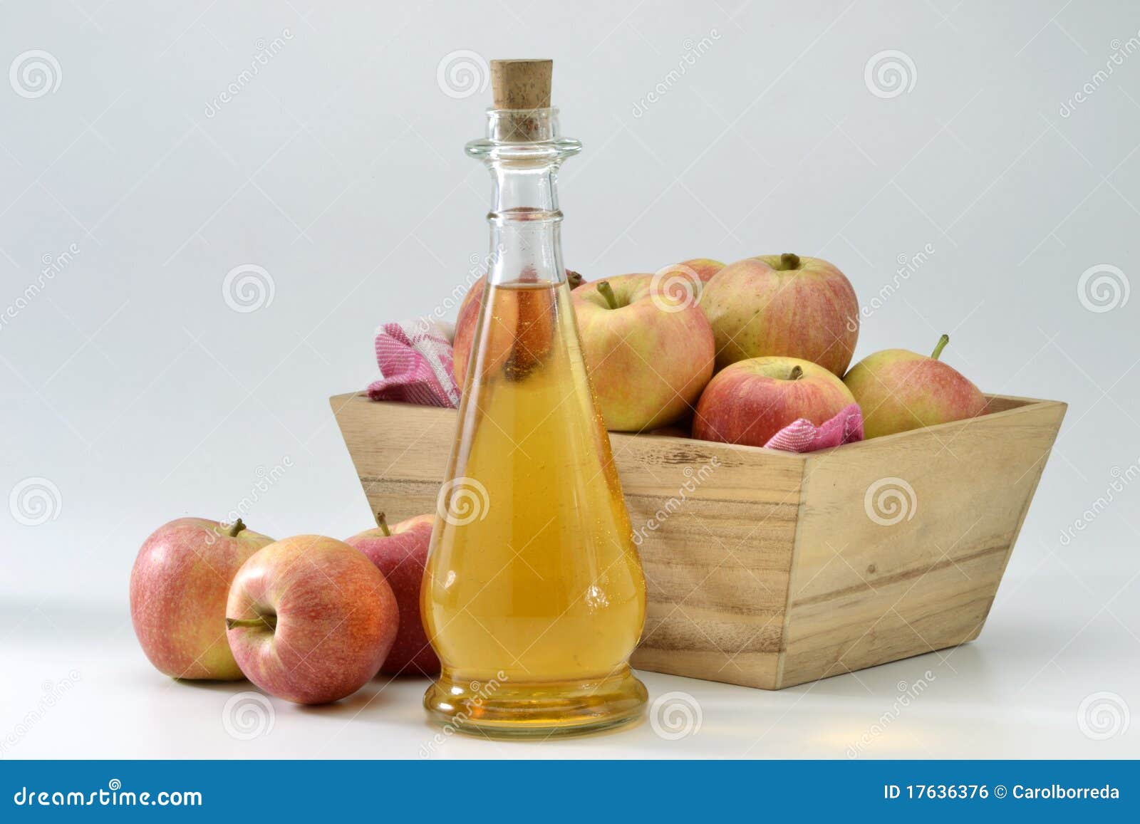 De azijn van de cider stock foto. Image of fles, appel - 17636376