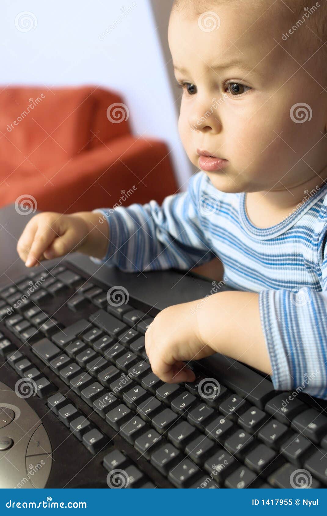 De baby van Cyber stock afbeelding. Image of kind, kinderen - 1417955