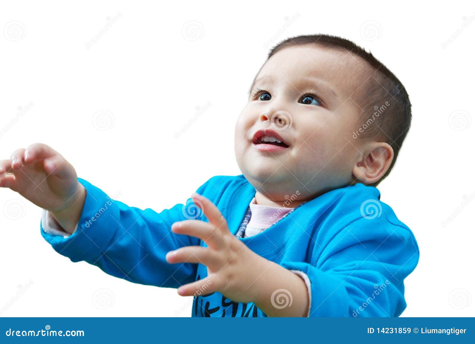 De Baby Wil Iets Het Interesseren Stock Afbeelding - Image of ...