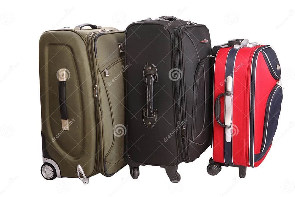 De bagage van de koffer stock afbeelding. Image of vakanties - 7485737