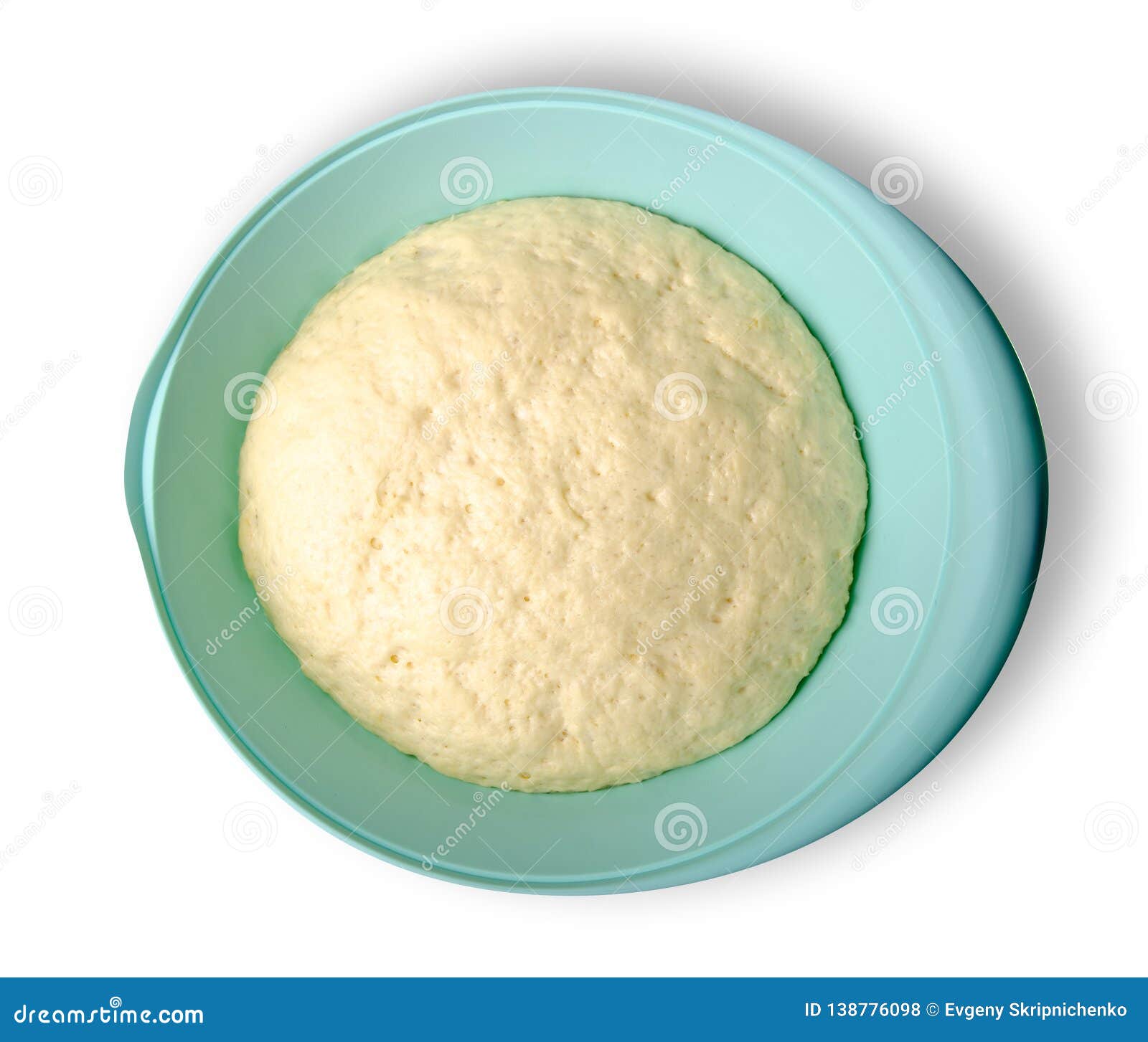 De Bakkerijvoedsel Van Het Gistdeeg in Kom Stock Foto - Image of pizza ...