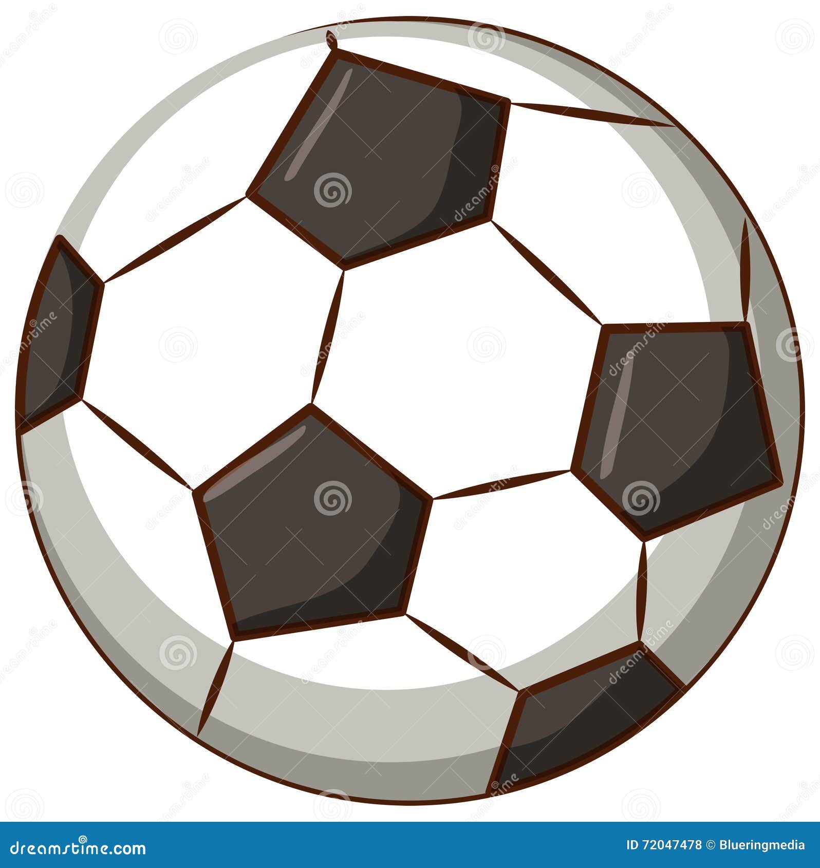 De Bal Van De Voetbal Op Witte Achtergrond Vector Illustratie ...