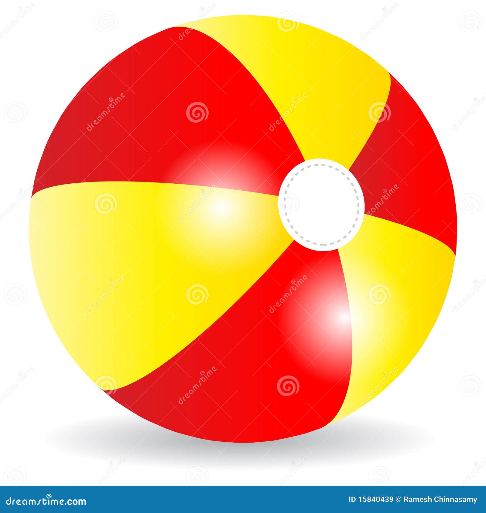 De bal van het strand vector illustratie. Illustration of zwart - 15840439