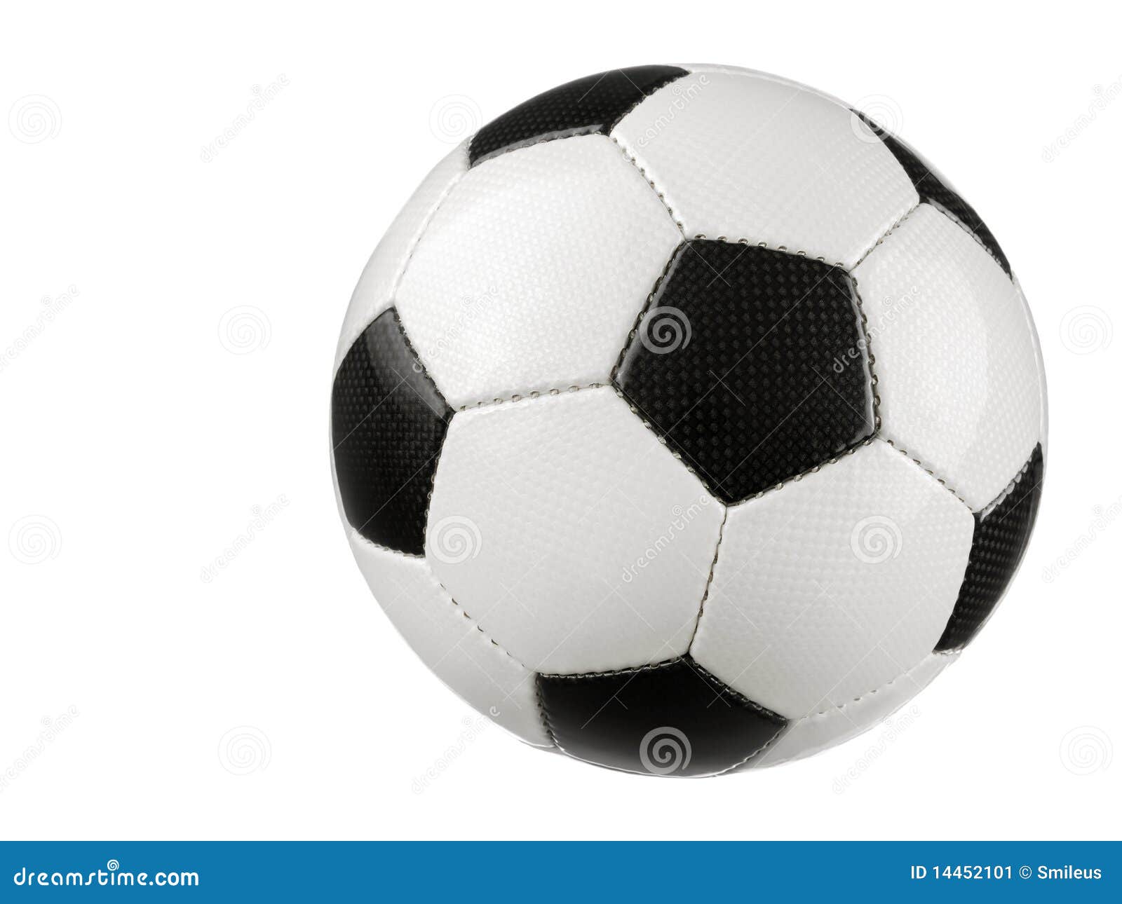 De Bal Van Het Voetbal Op Wit Stock Afbeelding - Image of ronde, hobby ...