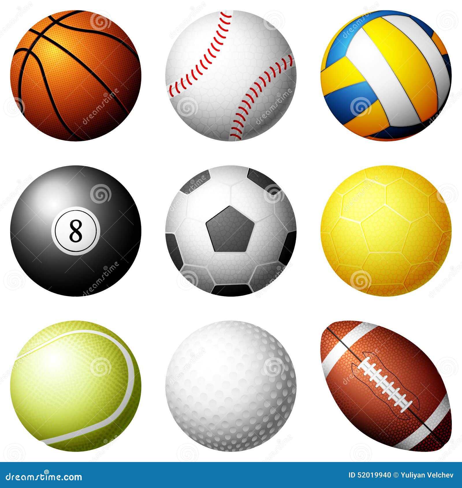 De ballen van de sport vector illustratie. Illustration of honkbal ...