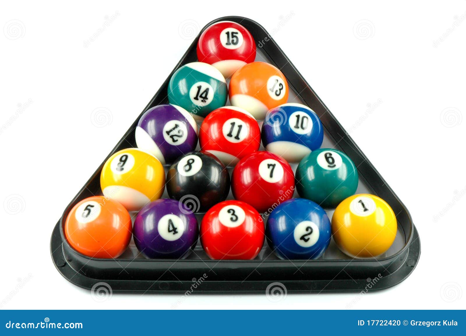 De ballen van het biljart stock foto. Image of vorm, spel - 17722420