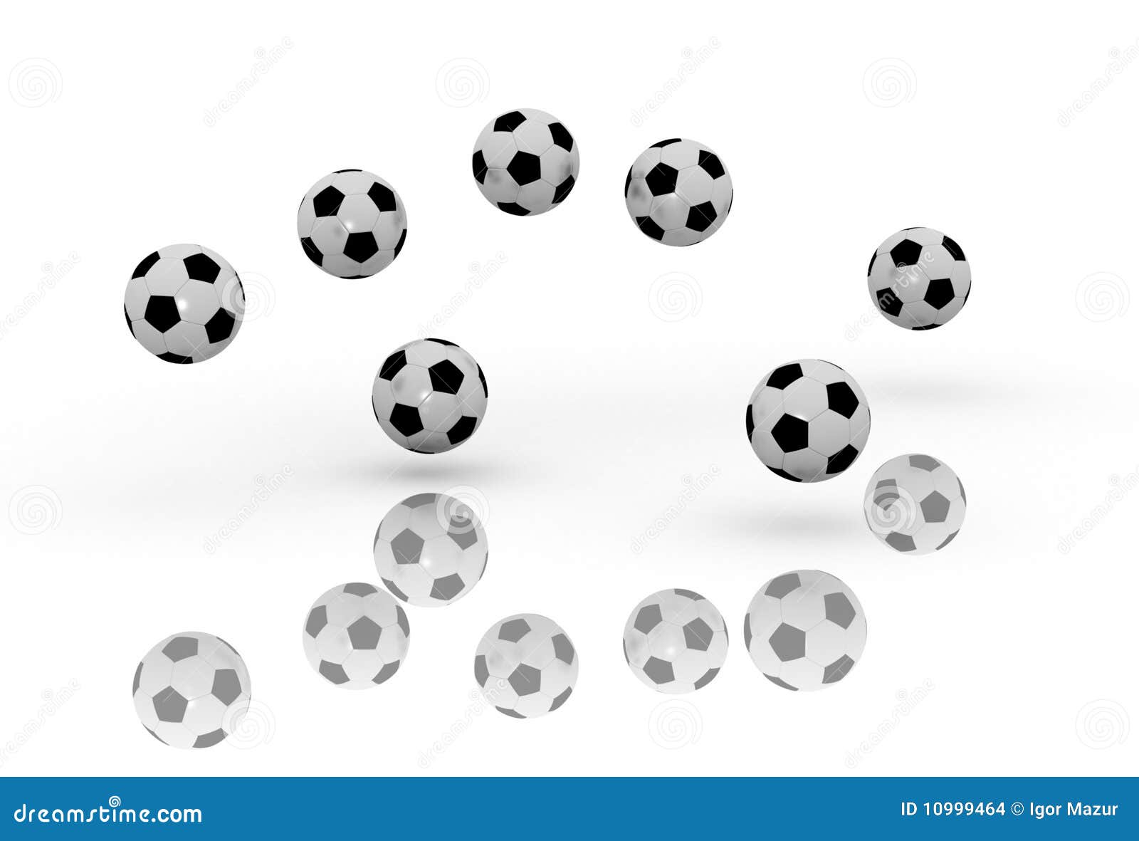 De Ballen van het voetbal stock illustratie. Illustration of concepten ...