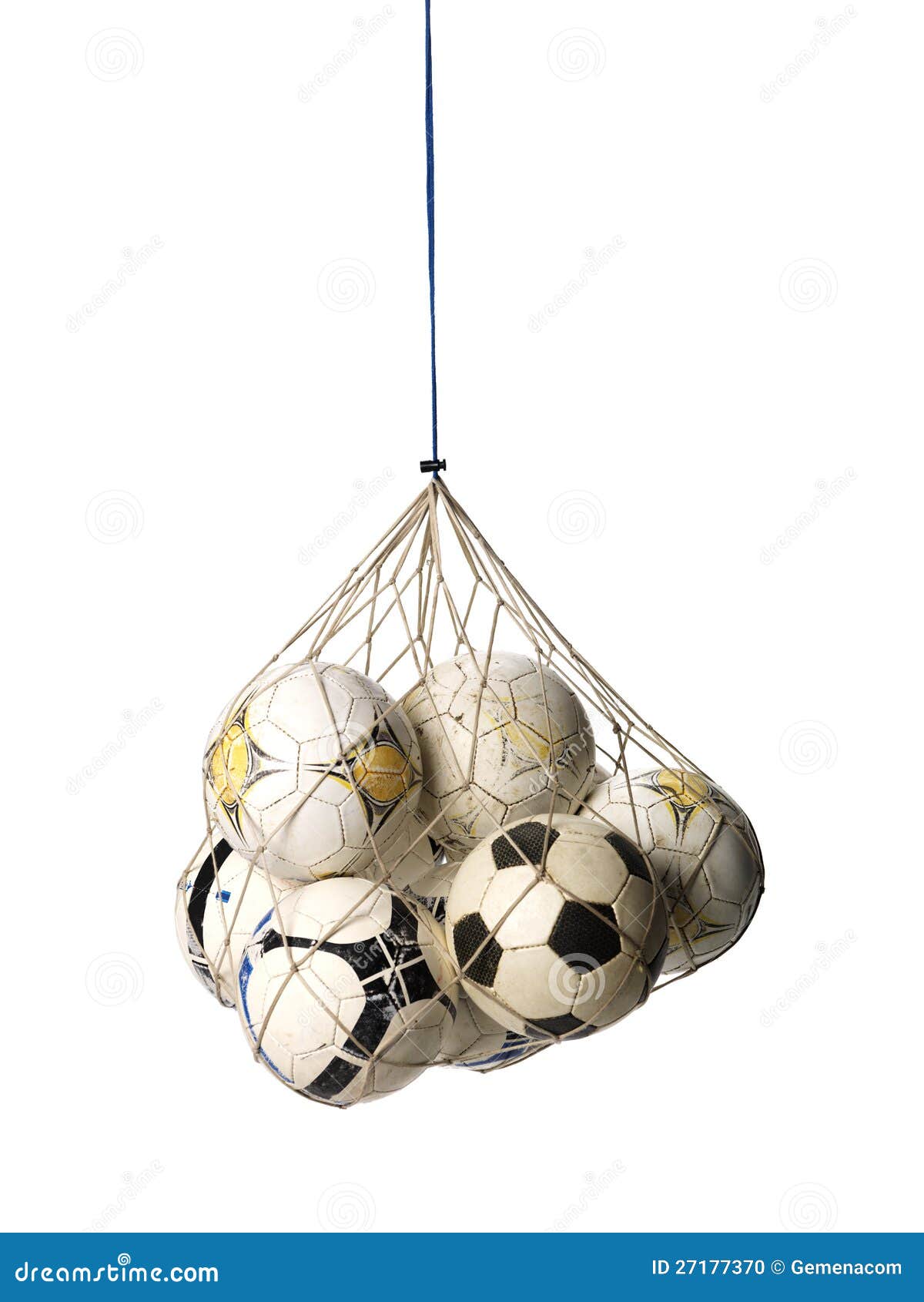 De Ballen van het voetbal stock foto. Image of verouderd - 27177370