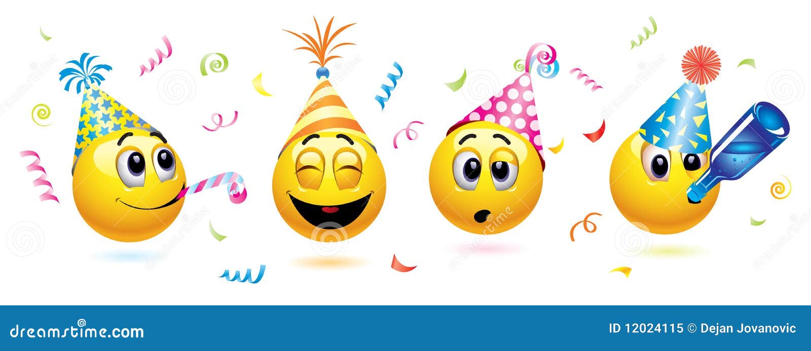 De ballen van Smiley vector illustratie. Illustration of kleur - 12024115