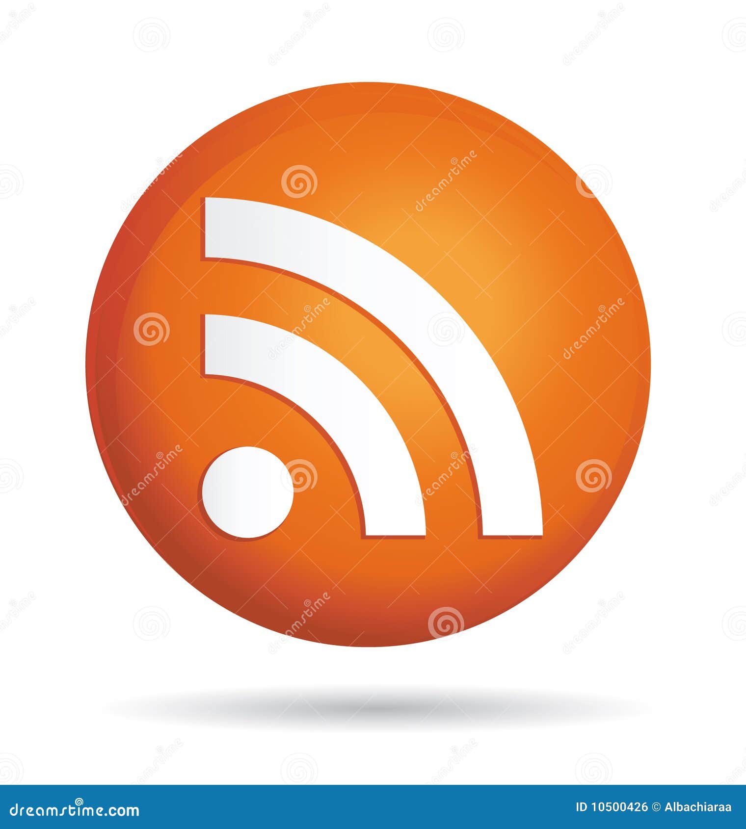 De balpictogram van Rss redactionele foto. Illustration of geïsoleerd ...