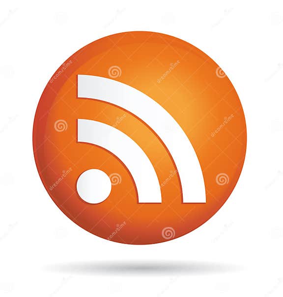 De balpictogram van Rss redactionele foto. Illustration of geïsoleerd ...