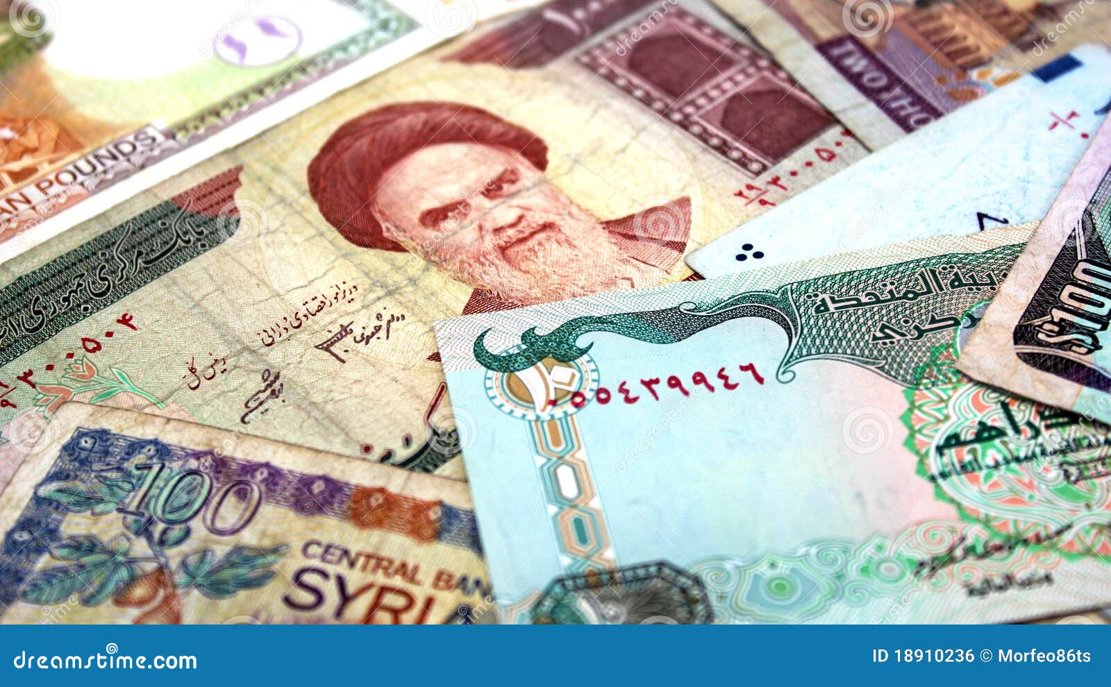 De Bankbiljetten Van Het Midden-Oosten Stock Foto - Image of marokko ...