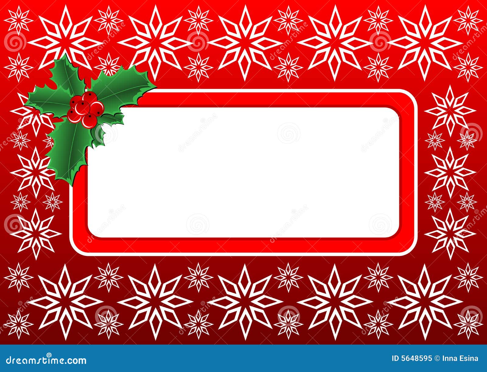 De Banner Van De Hulst Van Kerstmis Vector Illustratie - Illustration ...