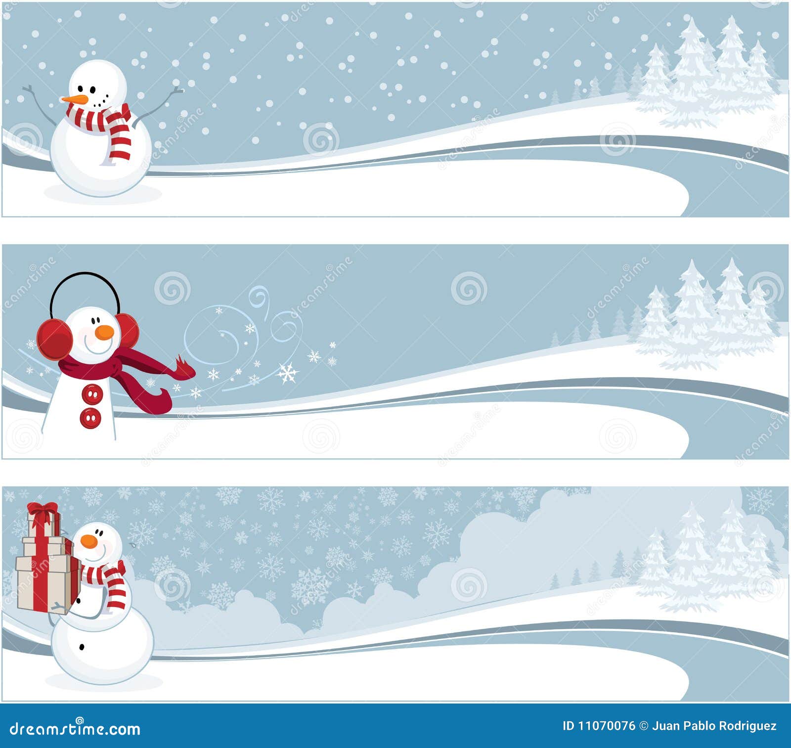 De banners van de winter stock illustratie. Illustration of wortel ...