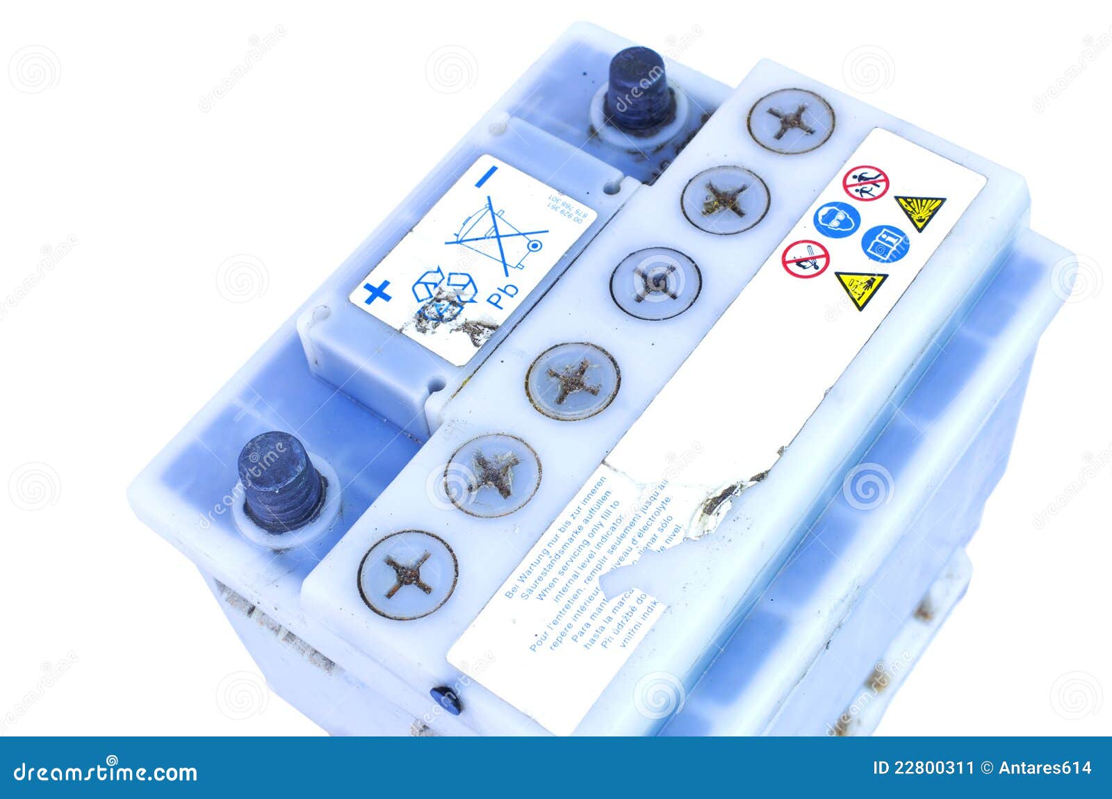 De batterij van de auto stock afbeelding. Image of tekens - 22800311