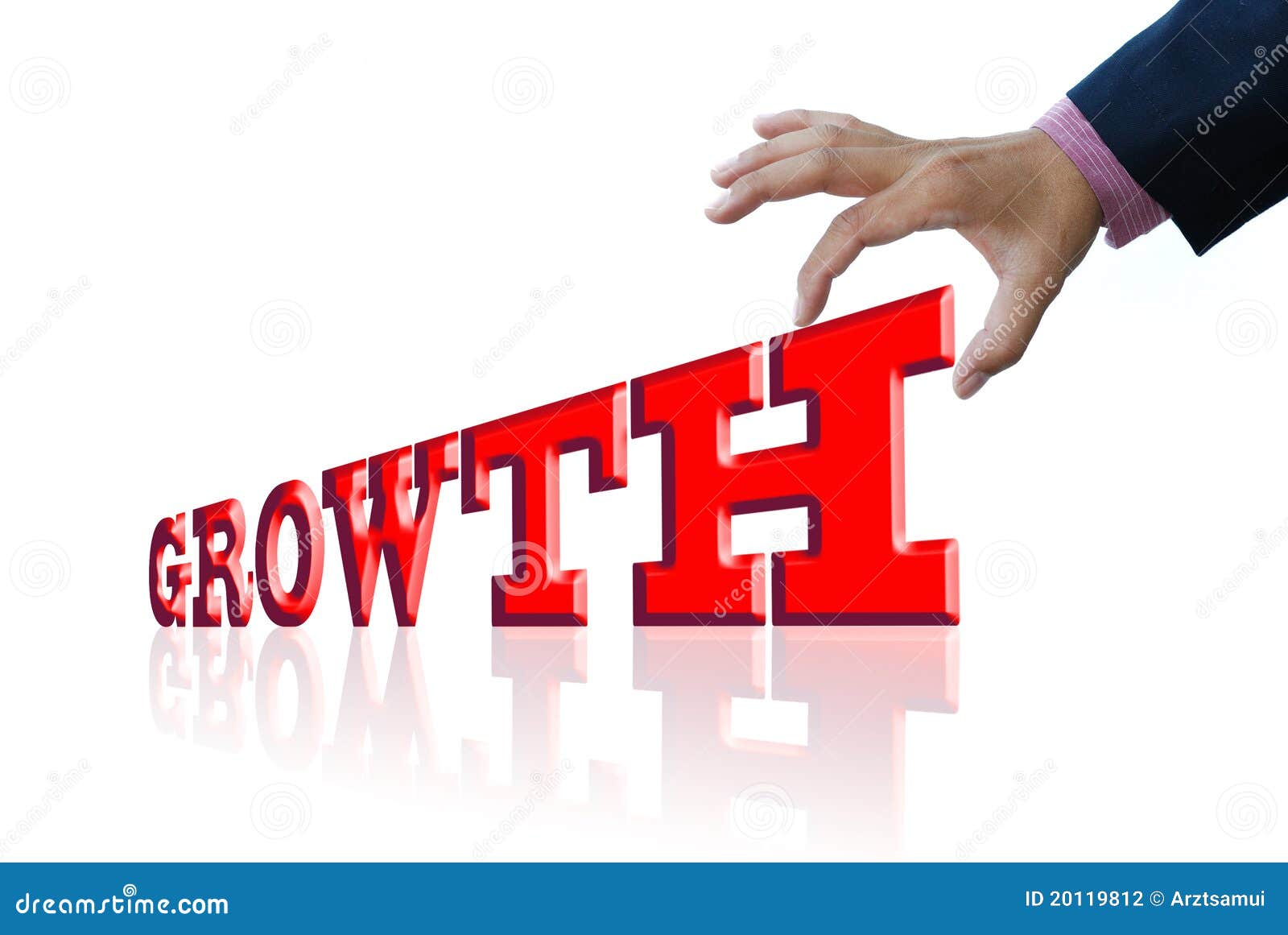 De bedrijfs groei stock foto. Image of ideeën, brief - 20119812