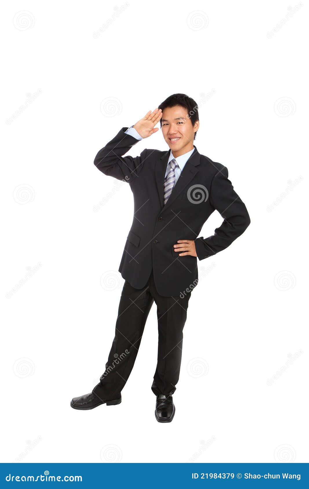 De Bedrijfs Mens Geeft Begroeting Stock Afbeelding - Image of ...