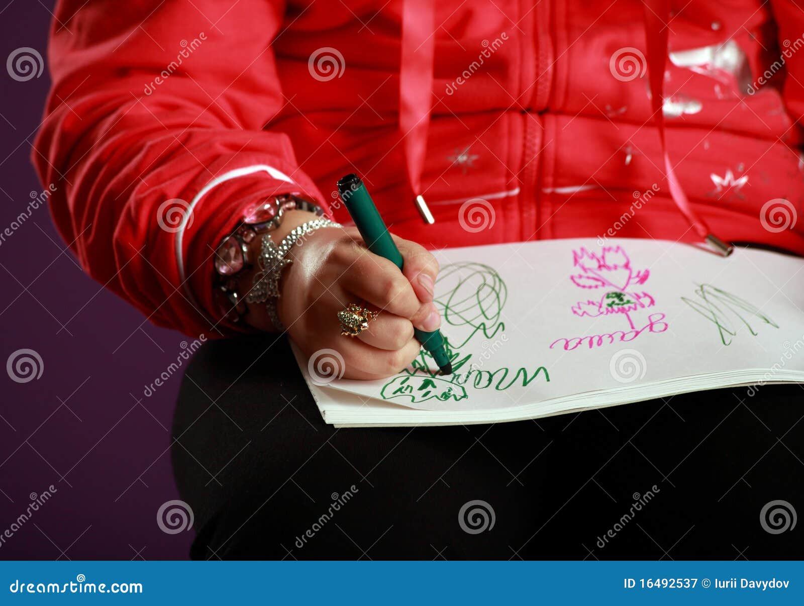 De Beelden Van De De Handtekening Van Het Kind Stock Afbeelding - Image ...