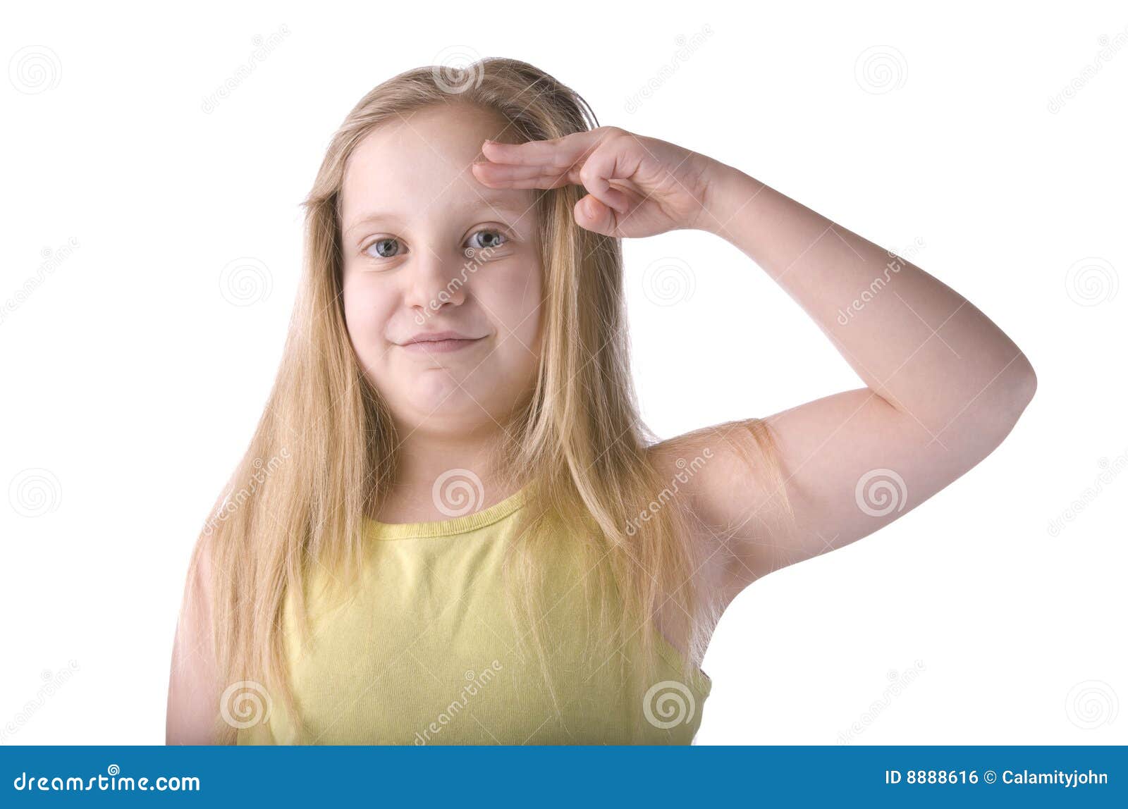 De Begroeting Van Het Meisje Stock Foto - Image of loyaal, begroeting ...