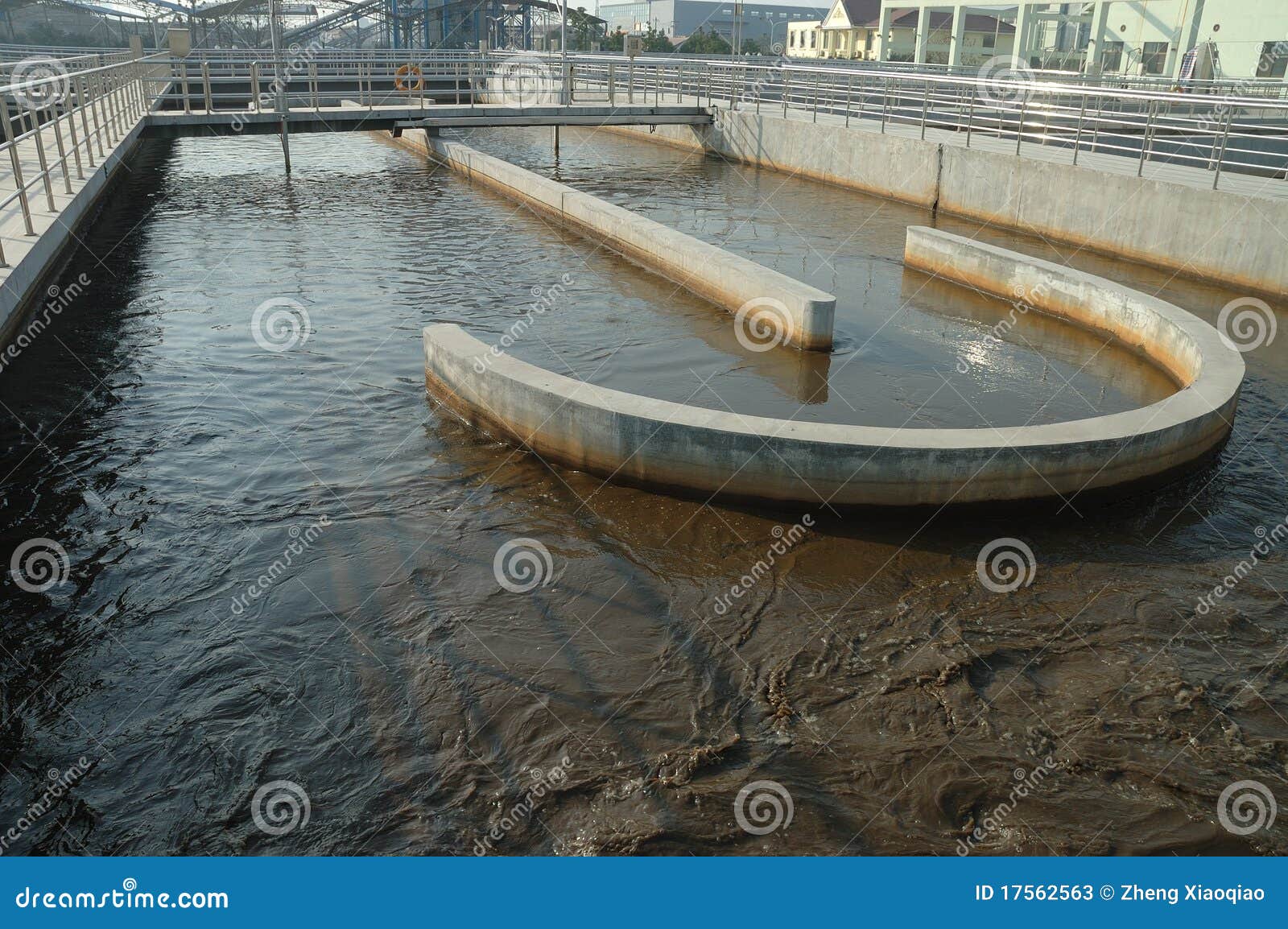 De Behandeling Van Het Afvalwater Stock Afbeelding - Image of bacterie ...