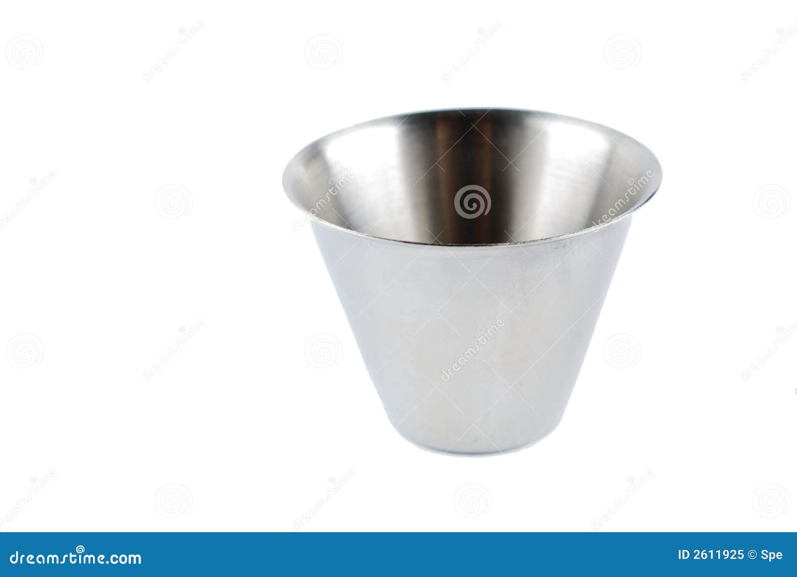 De beker van het staal stock afbeelding. Image of leeg - 2611925