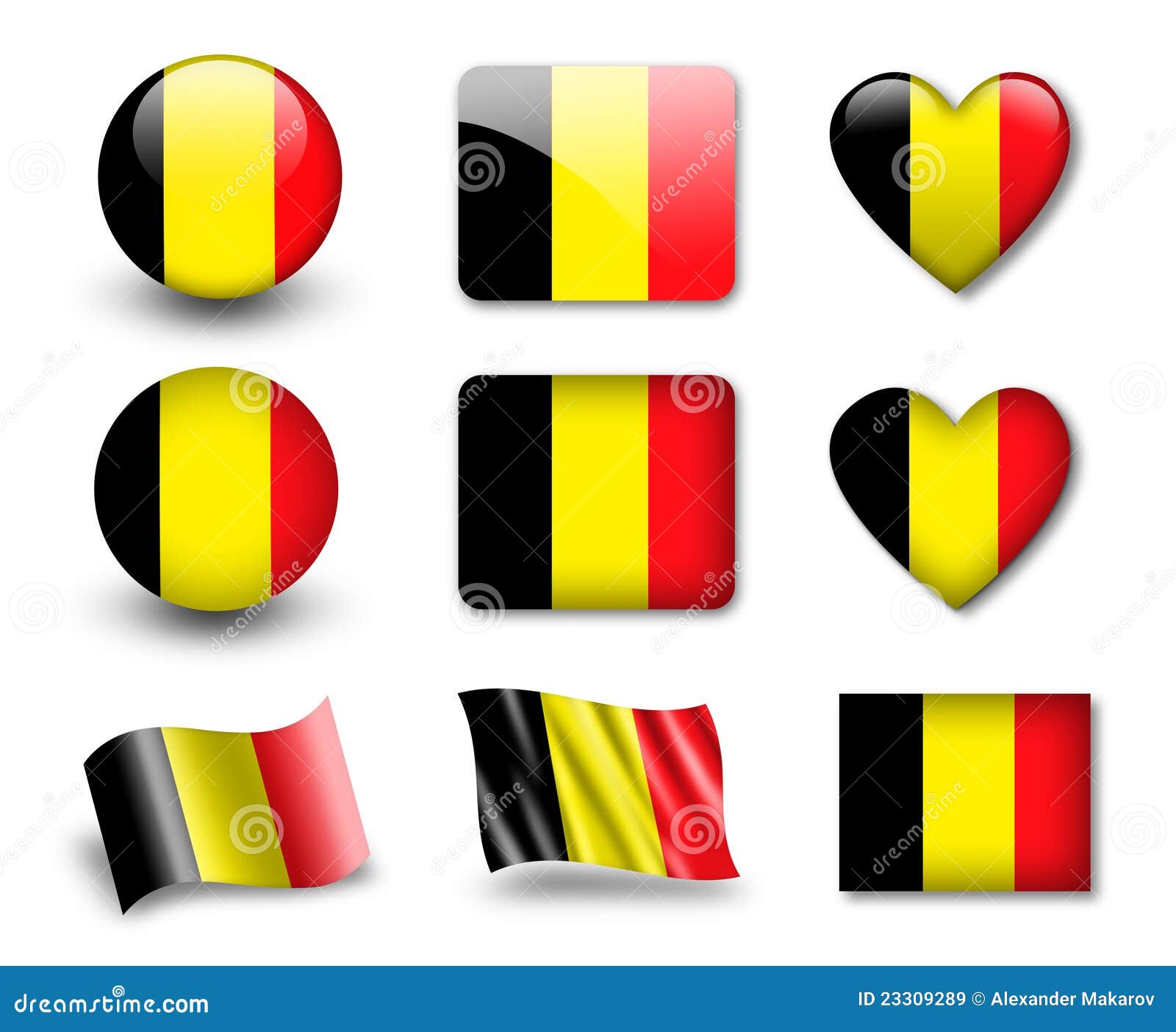 De Belgische vlag stock illustratie. Illustration of partner - 23309289
