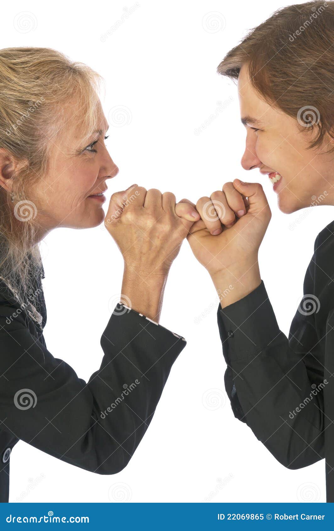 De Belofte Van De Pink Van De Moeder En Van De Zoon Stock Afbeelding ...