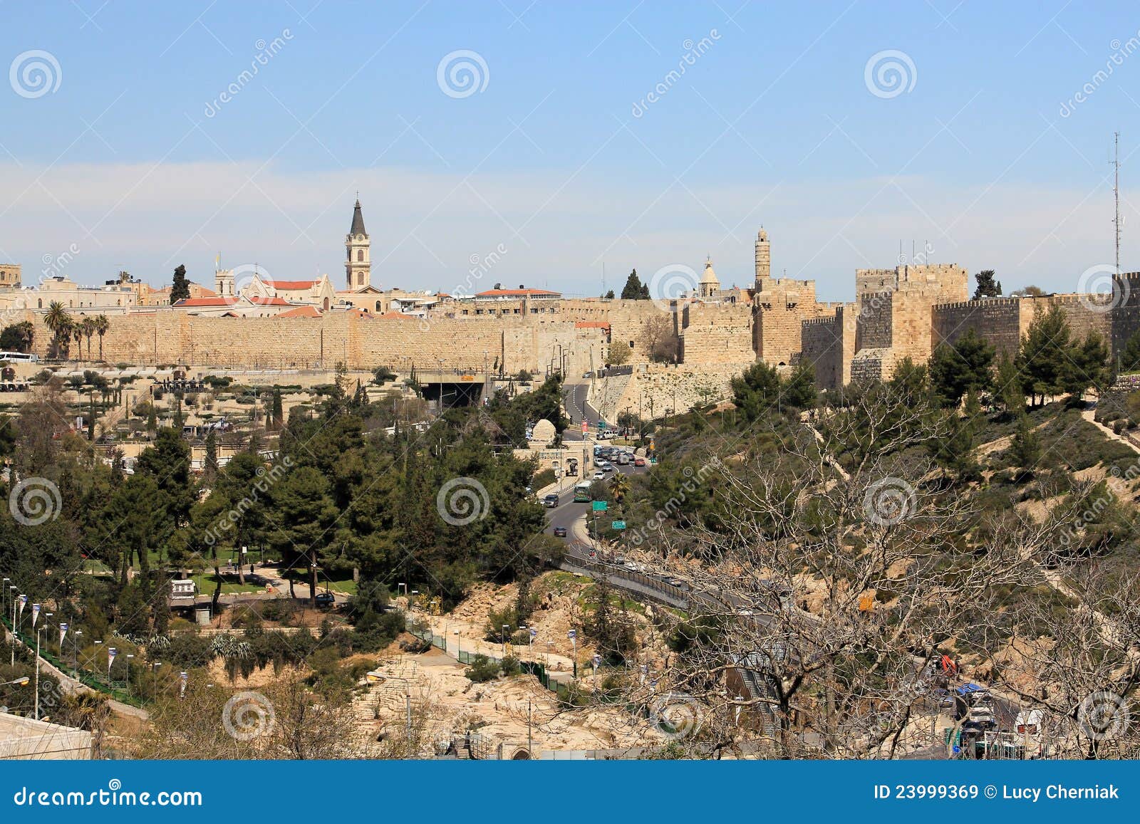 De Berg Van Sion in Jeruzalem Stock Afbeelding - Image of plaats ...