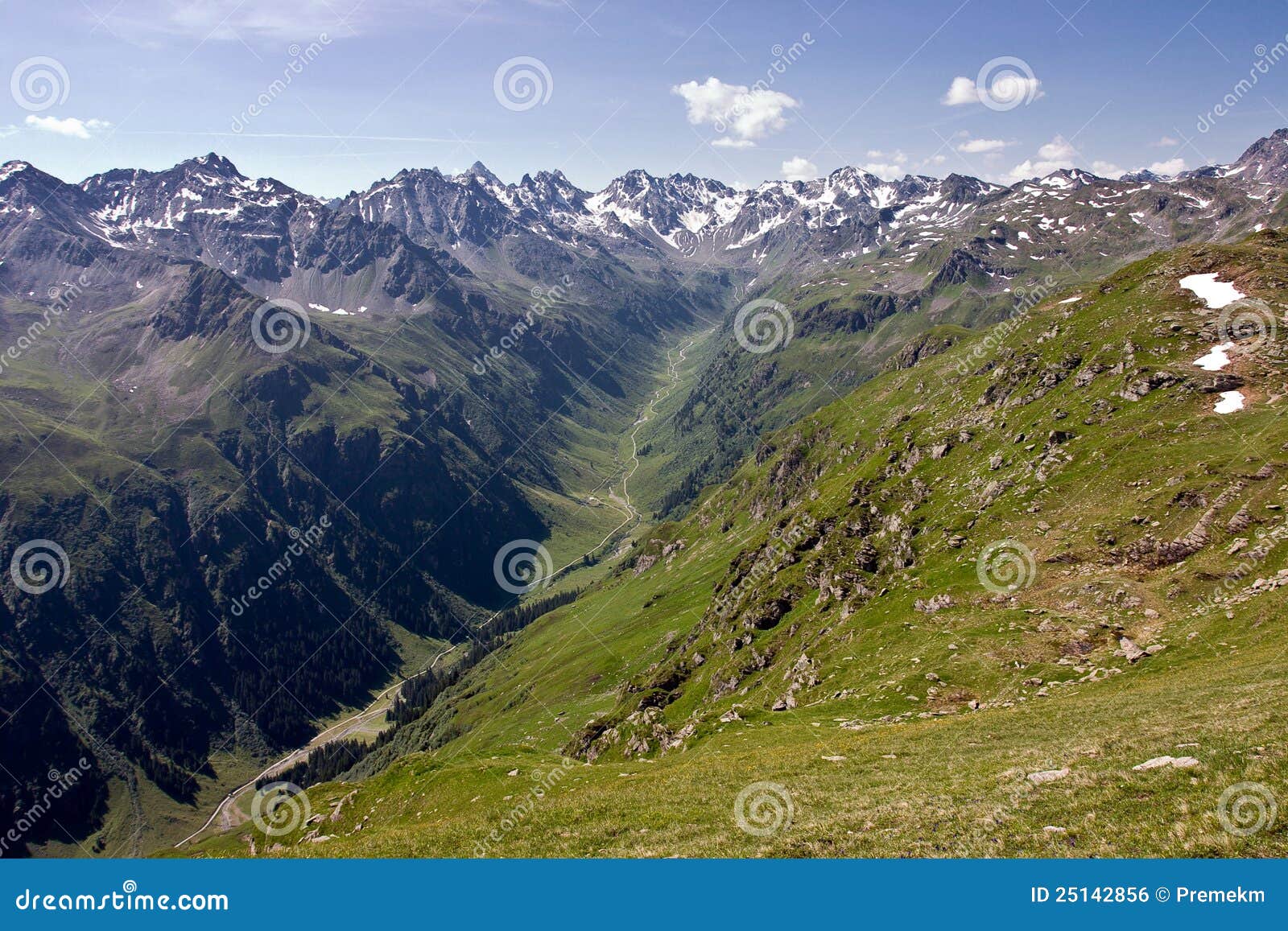 De bergketen van Silvretta stock foto. Image of panorama - 25142856