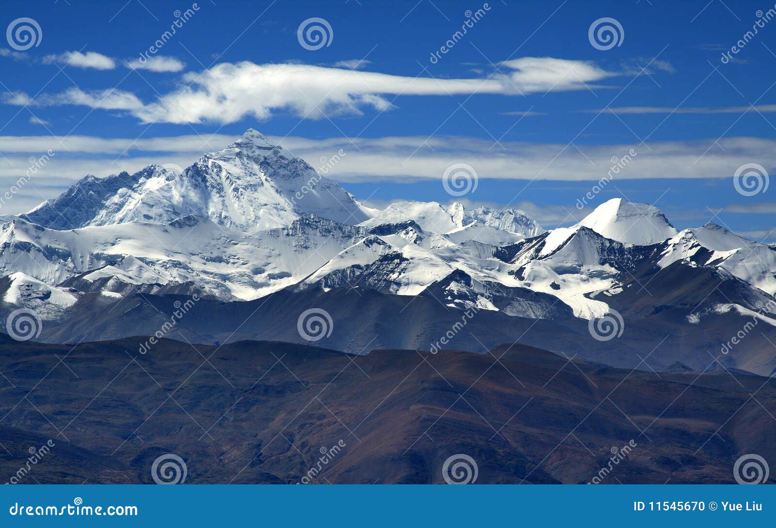 De Bergketens Van Himalayagebergte Van De Weg Stock Foto - Image of ...