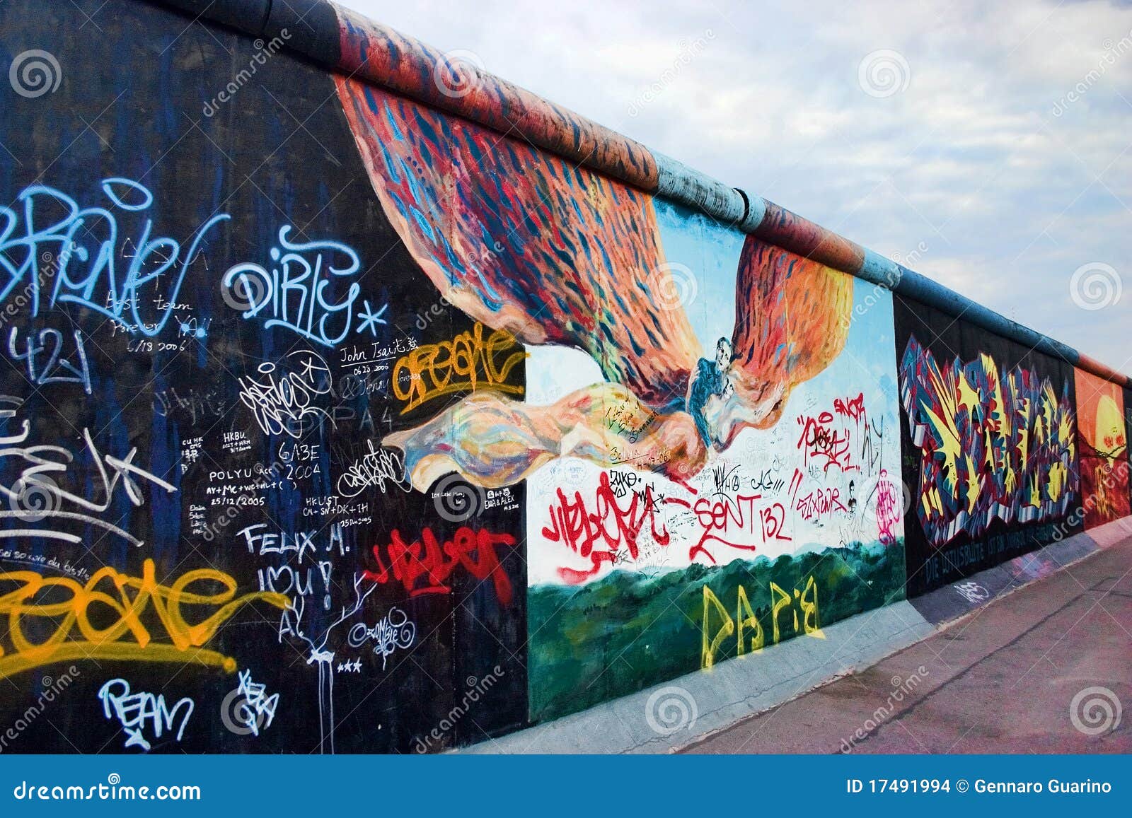 De Berlijn-muur redactionele stock afbeelding. Image of geschiedenis ...