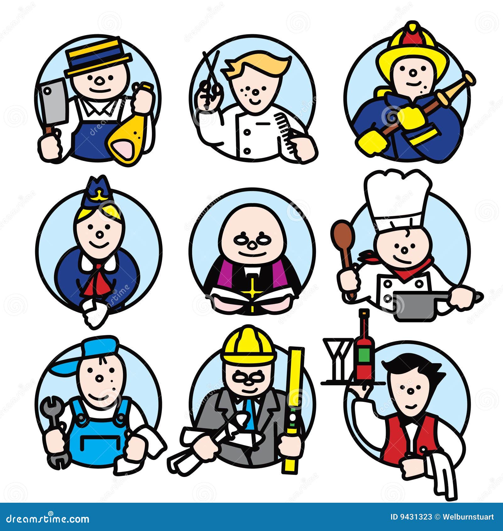 De beroepen plaatsen 2 stock illustratie. Illustration of ingenieur ...