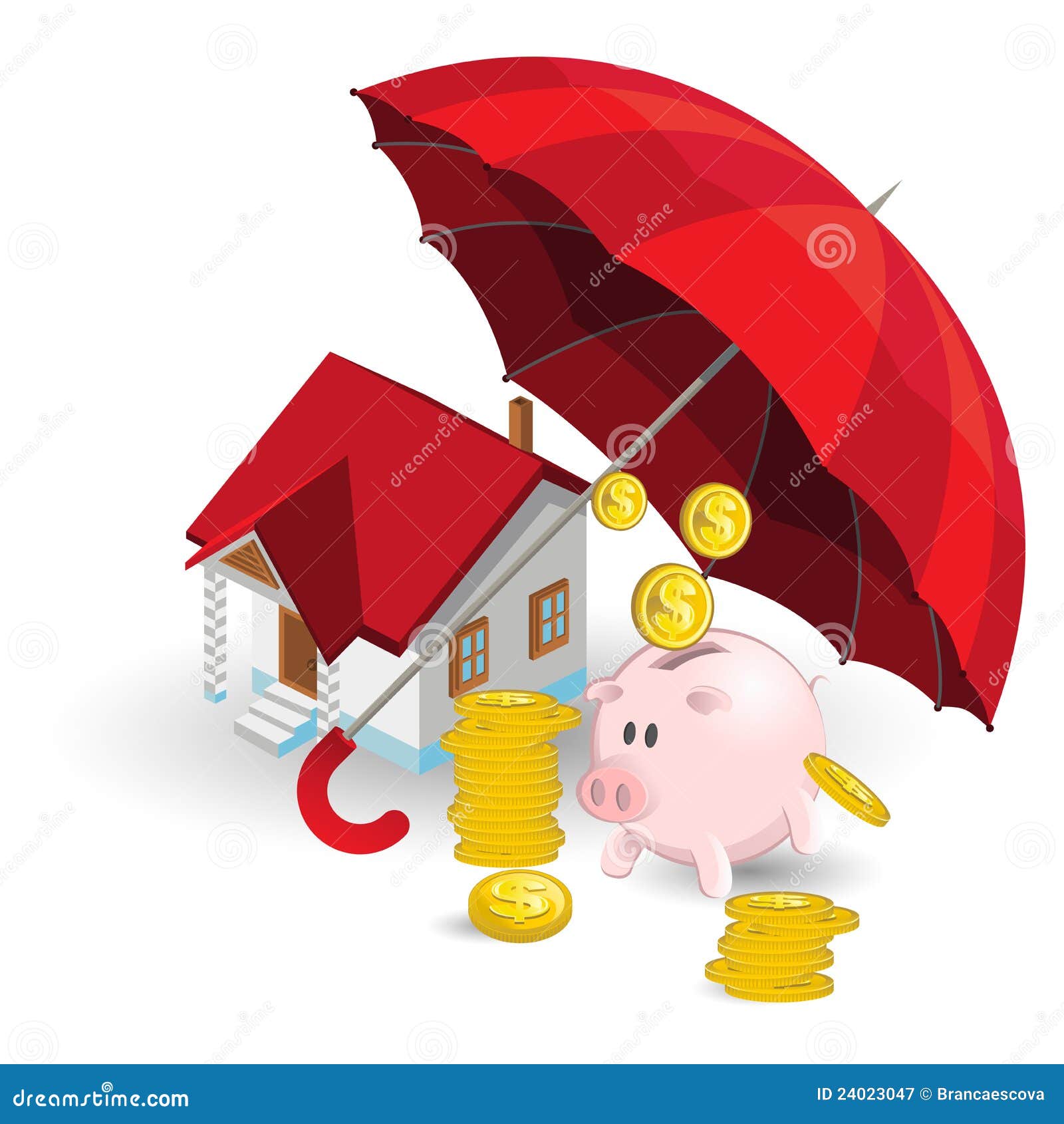 De Bescherming Van De Verzekering Vector Illustratie - Illustration of ...