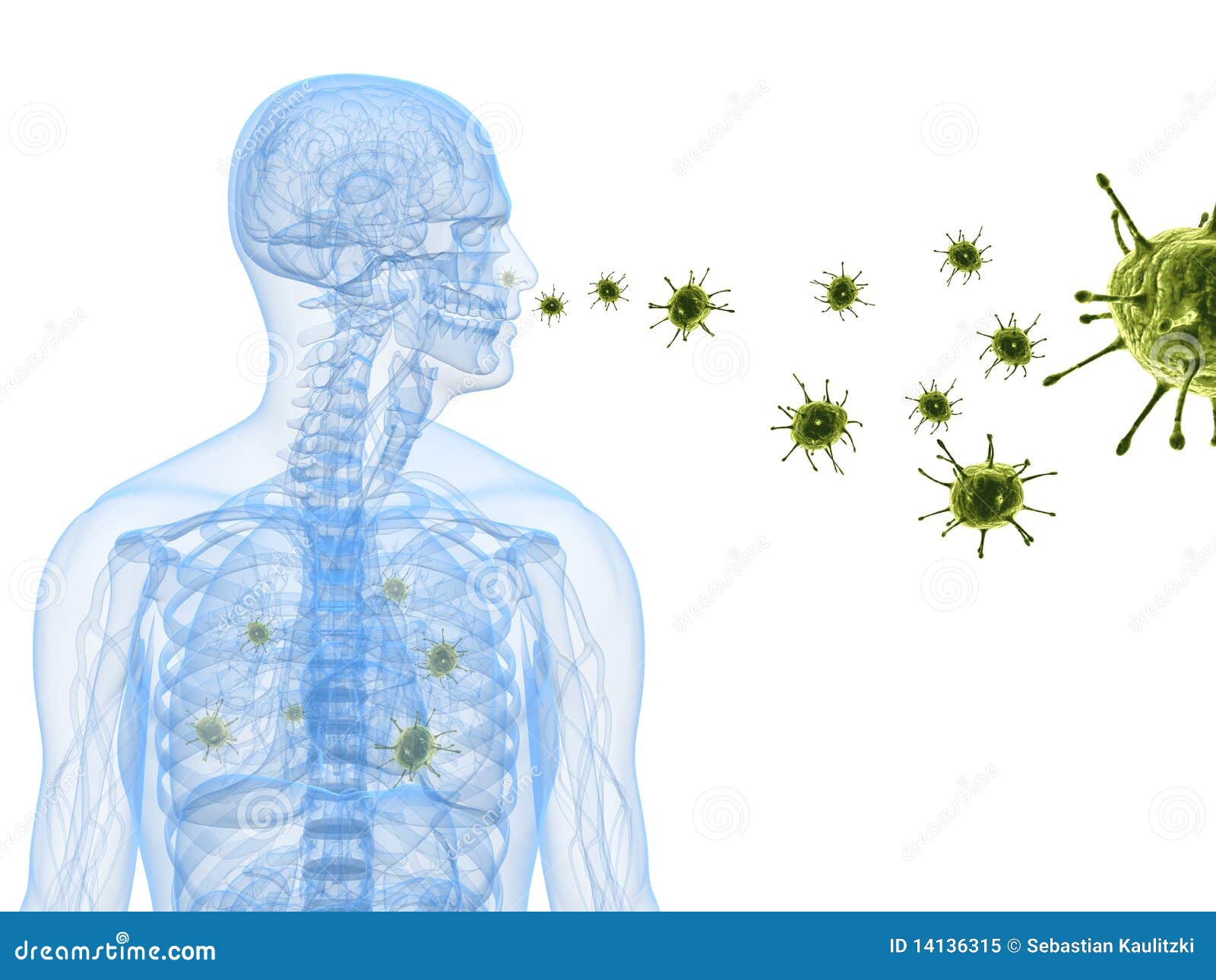 De Besmetting Van Het Virus Stock Illustratie - Illustration of ...