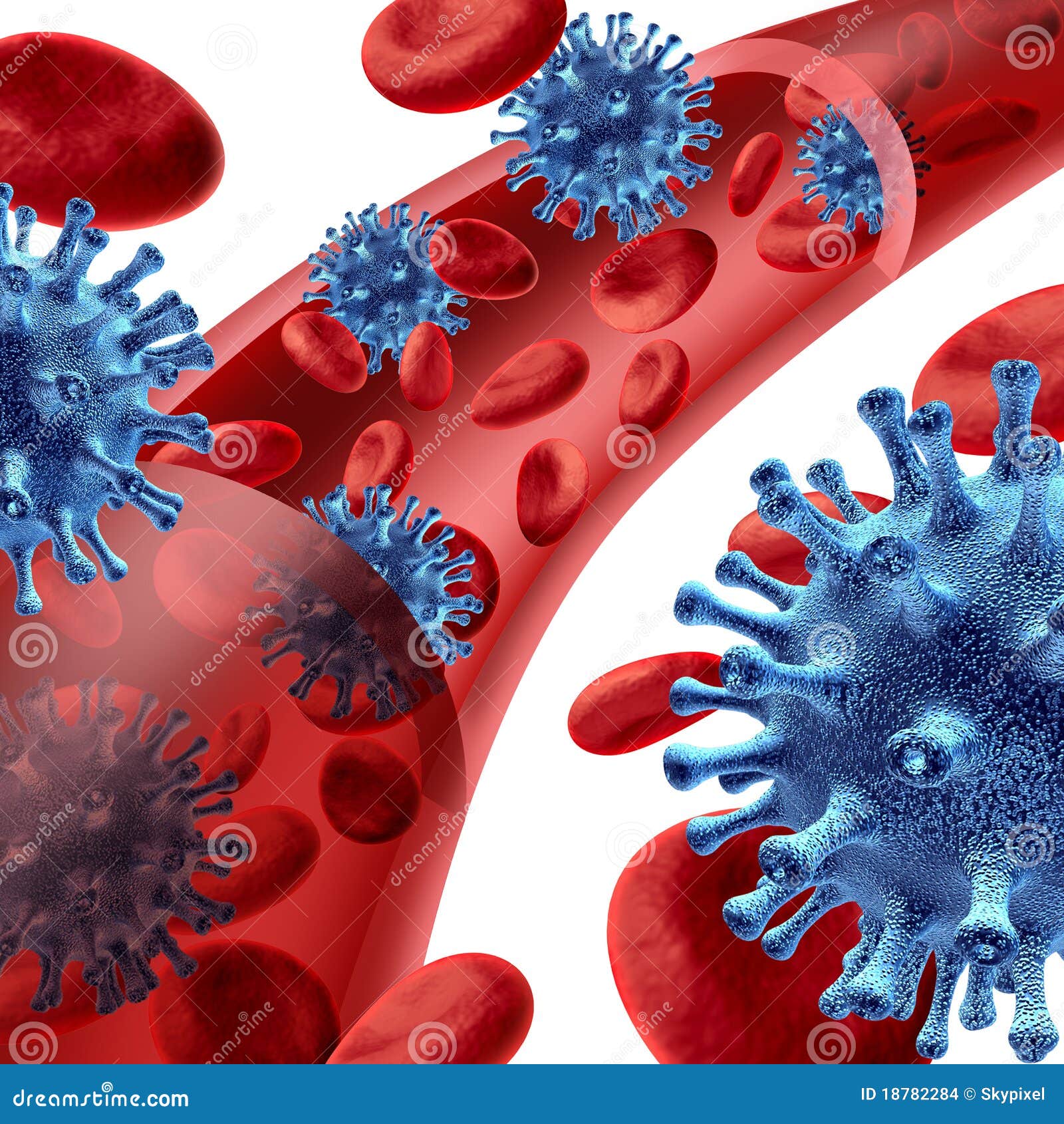 De Besmetting Van Het Virus Stock Illustratie - Illustration of arts ...