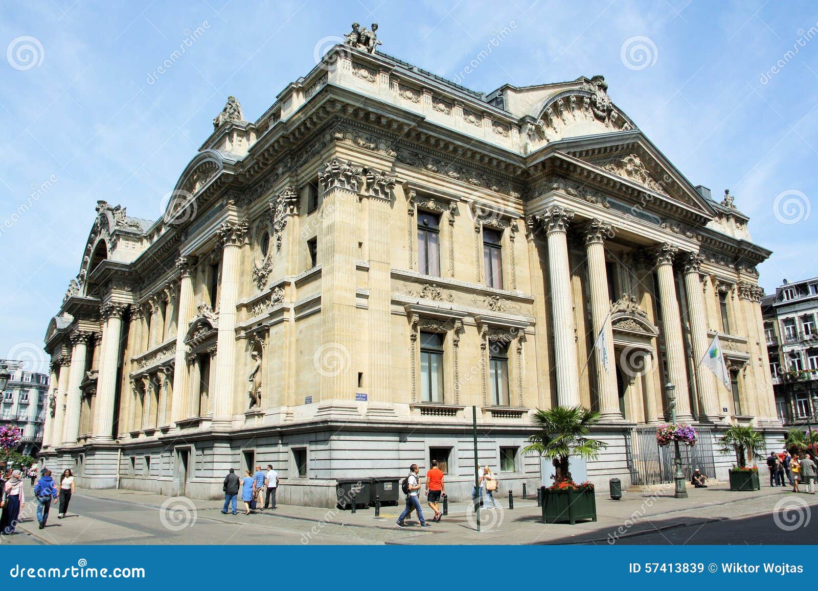 De Beurs Van Brussel (België) Redactionele Stock Afbeelding - Image of ...