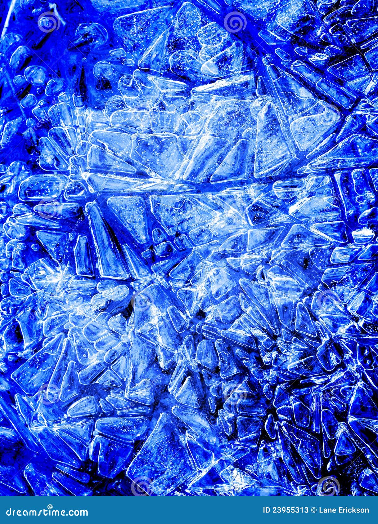 De Bevroren Blauwe Kristallen Van Het Ijs Stock Afbeelding - Image of ...