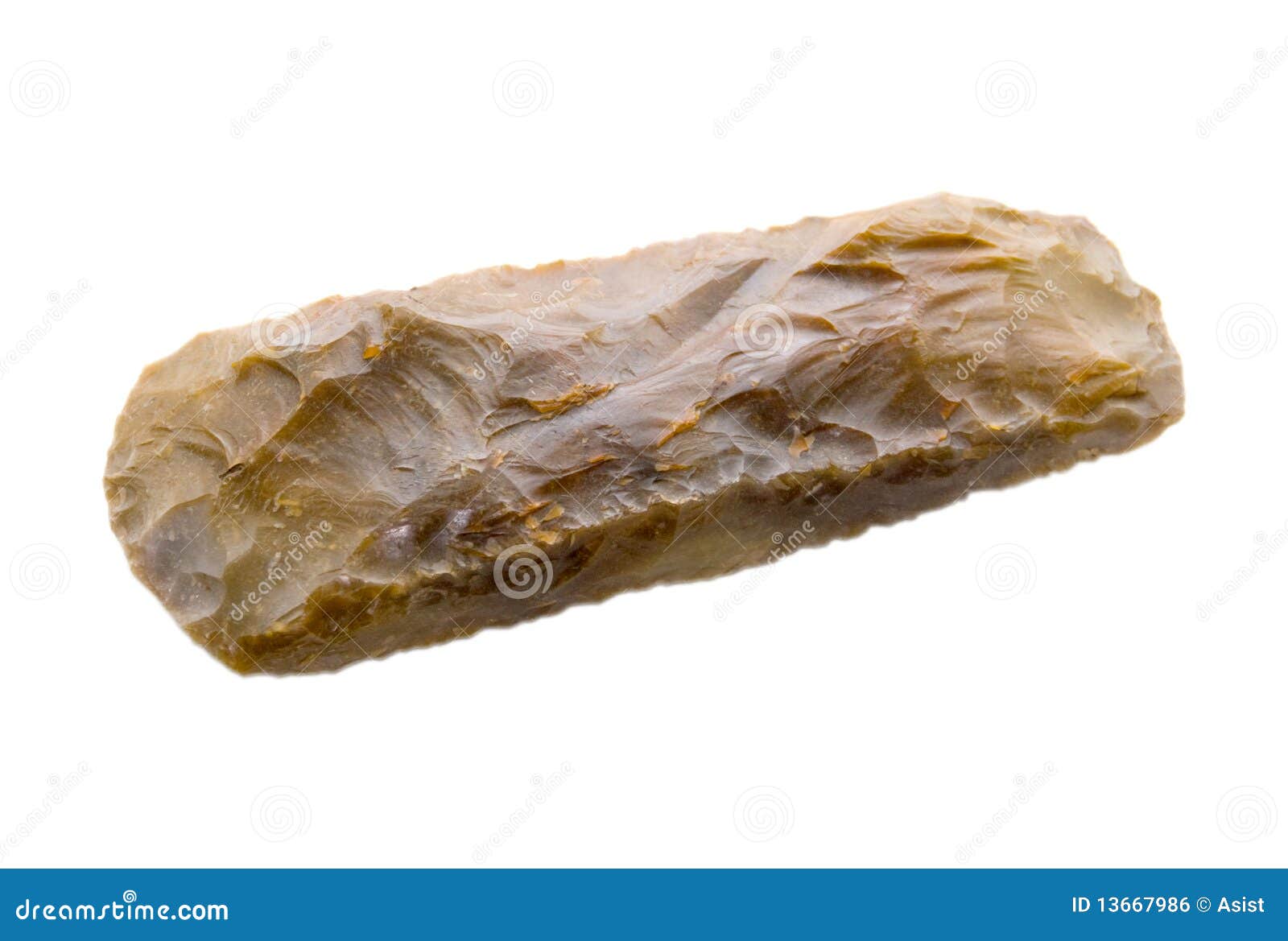 De Bijl Van De Vuursteen Van De Steenleeftijd Stock Foto - Image of ...