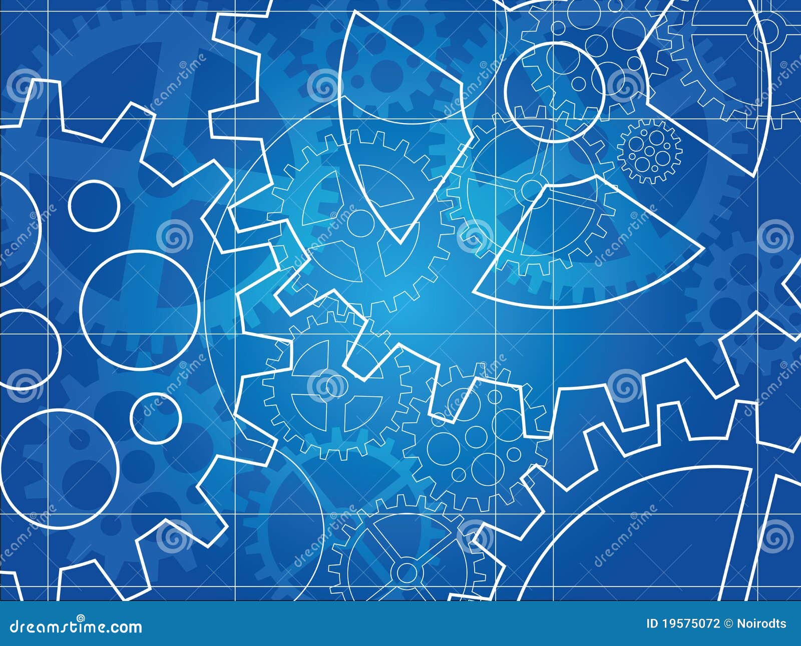 De Blauwdruk Abstract Ontwerp Van Het Toestel Vector Illustratie ...