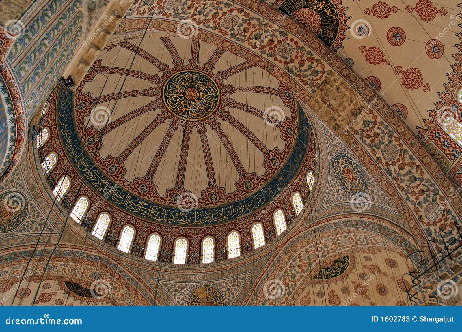 De Blauwe Moskee, Istanboel, Turkije Stock Afbeelding - Image of ...