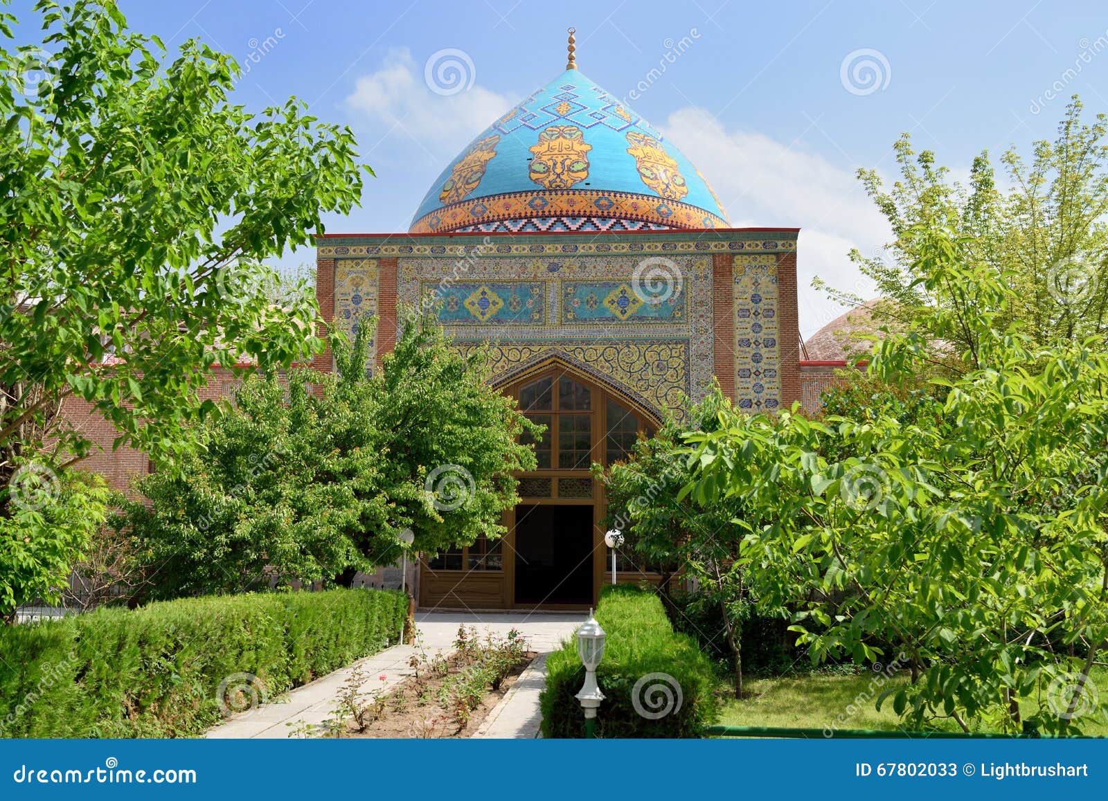 De Blauwe Moskee in Yerevan, Armenië Stock Afbeelding - Image of ...